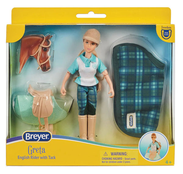 #B-FS-10720 1/12 Greta, English Rider & Tack Set | Action Toys