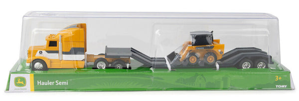 #37382-1 1/64 John Deere Yellow Hauler Semi with John Deere Skid Steer ...