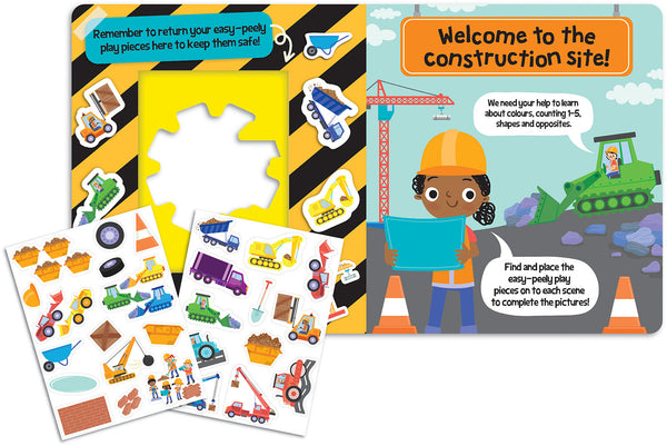 #391368 Easy Peely Diggers Peel, Stick, Play Activity Book | Action Toys