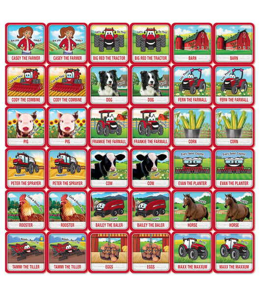 #42302 Case-IH For Kids Casey & Friends Matching Game | Action Toys