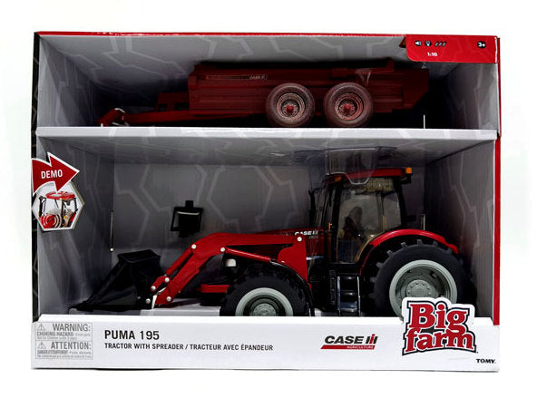 #44390 1/16 Case-IH 195 Puma Tractor with Loader & Dirty 1570 Manure S ...
