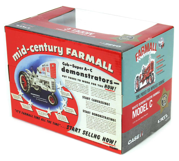 #44414 1/16 Farmall Model C White Demonstrator Tractor, 75th Anniversa ...