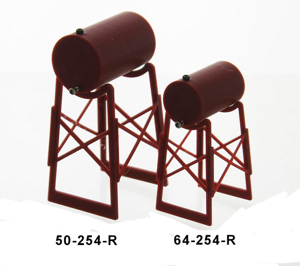 #64-254-R 1/64 Red Fuel Tank on Legs, 500 Gallon | Action Toys