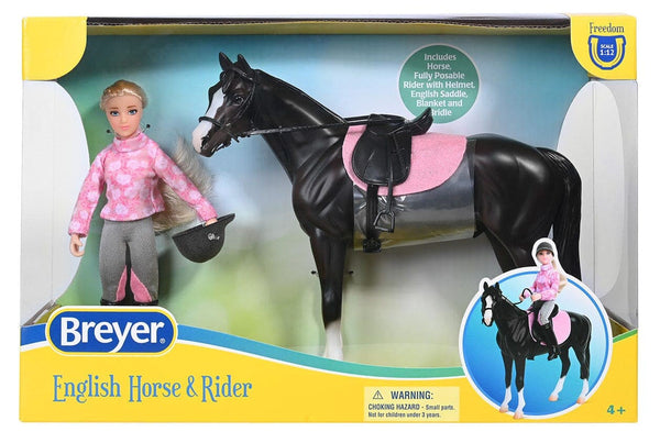 #61156 1/12 English Horse & Rider Set | Action Toys