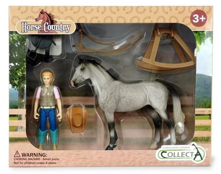 #84245 1/18 Lady Western Rider & Horse Set | Action Toys