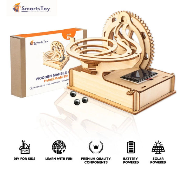 #STEM3002 Wooden Hybrid Marble Run Kit | Action Toys
