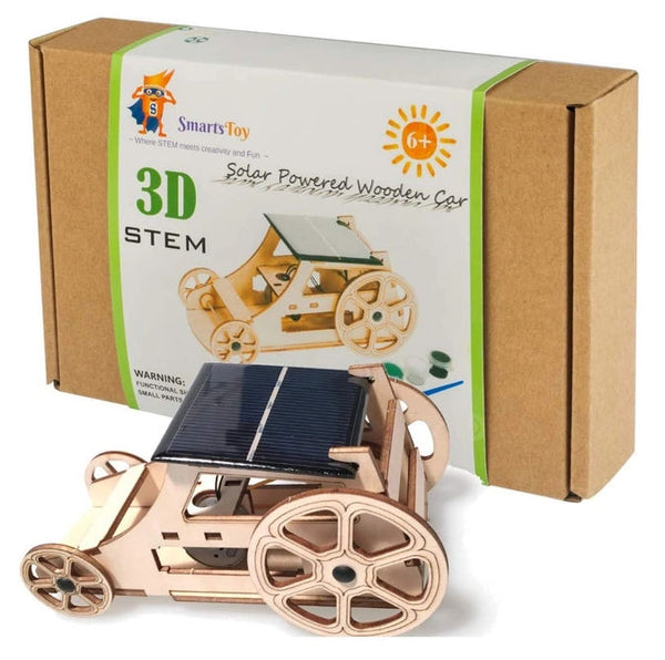 #STEM3001 Wooden Solar Powered Car Kit | Action Toys