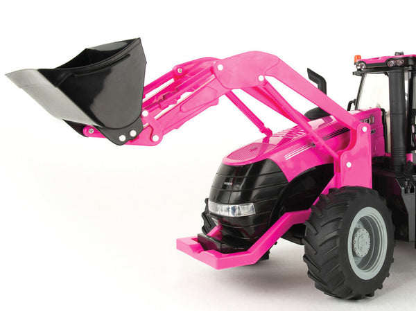 #47430 1/16 Case-IH Pink Magnum 380CVT Tractor with Loader | Action Toys