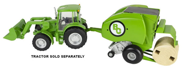 #490BC 1/20 Big Country Green Round Baler with Bale | Action Toys