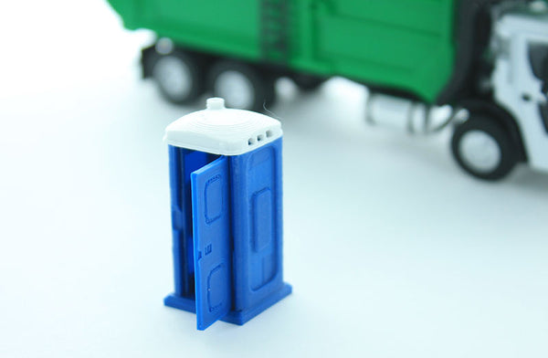 #64-141-BL 1/64 Blue Porta-Potty | Action Toys
