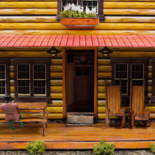 BK6416 1/64 Log Cabin Building Kit | Action Toys