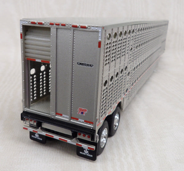 #T117 1/64 Wilson Silverstar Tandem Axle Livestock Trailer - no box ...